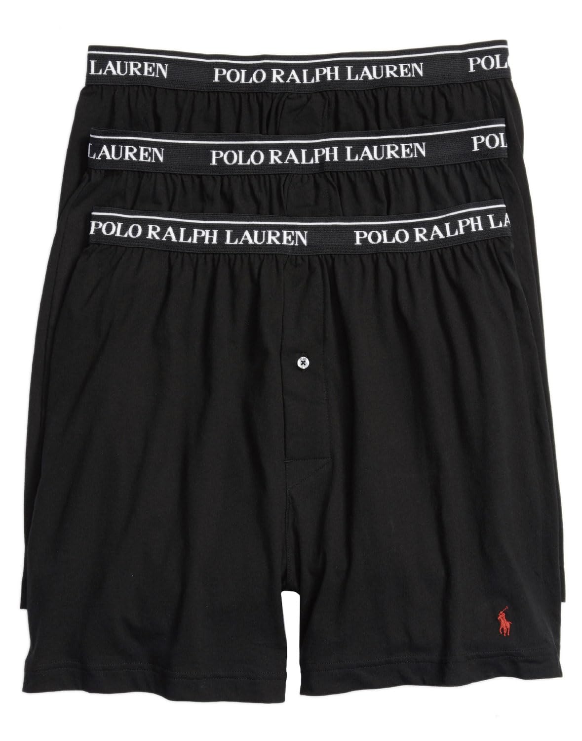 POLO RALPH LAUREN Mens Classic Fit W/Wicking 3-pack Knit Boxer Shorts ...