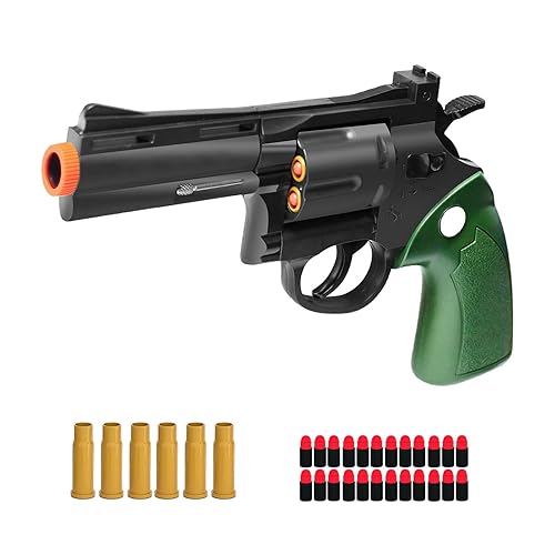 Educational Toy Gun Model, Toy Revolver, EVA Safety Foam Soft Bullet ...