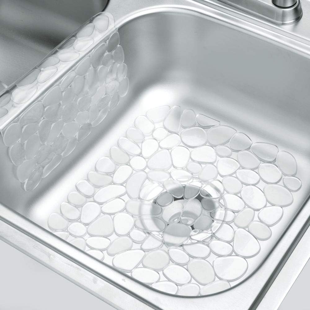 Amazon.com: mDesign Decorative Kitchen Sink Protector Mat Pad Set ...