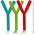 Amazon.com : Teether Tubes for Babies 3-6 Months, 3 Pack Silicone ...