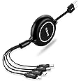 Amazon.com: SIQIWO Multi Retractable Charging Cable 3A 2.9FT, Multiple ...