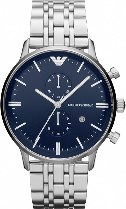 Emporio Armani Men's Quartz Watch AR1648 AR1648 with Metal Strap ...