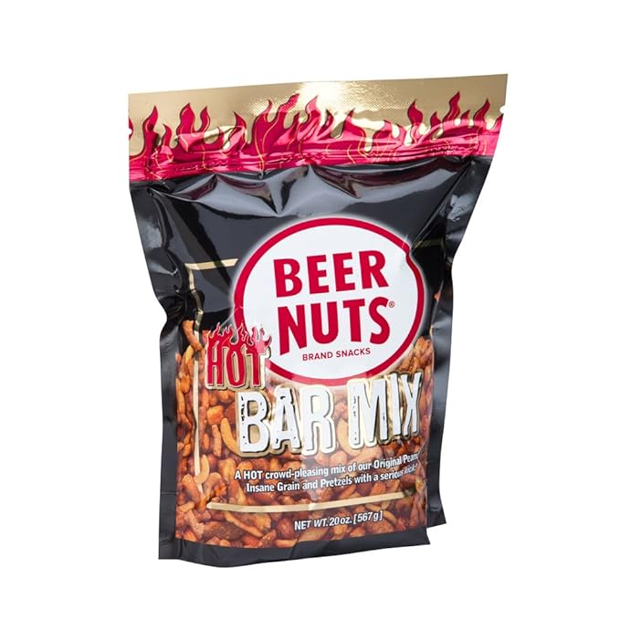 Amazon.com : BEER NUTS Hot Bar Mix | 20 oz. Resealable Bag : Grocery ...