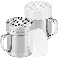 Amazon.com: CUSINIUM 10oz Metal Parmesan Cheese Shakers with Large ...