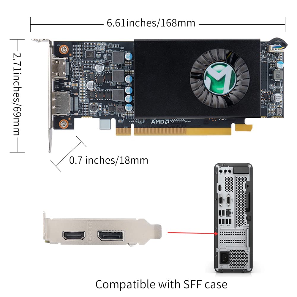 Mua maxsun AMD Radeon RX 550 4GB Low Profile Small Form Factor Video ...