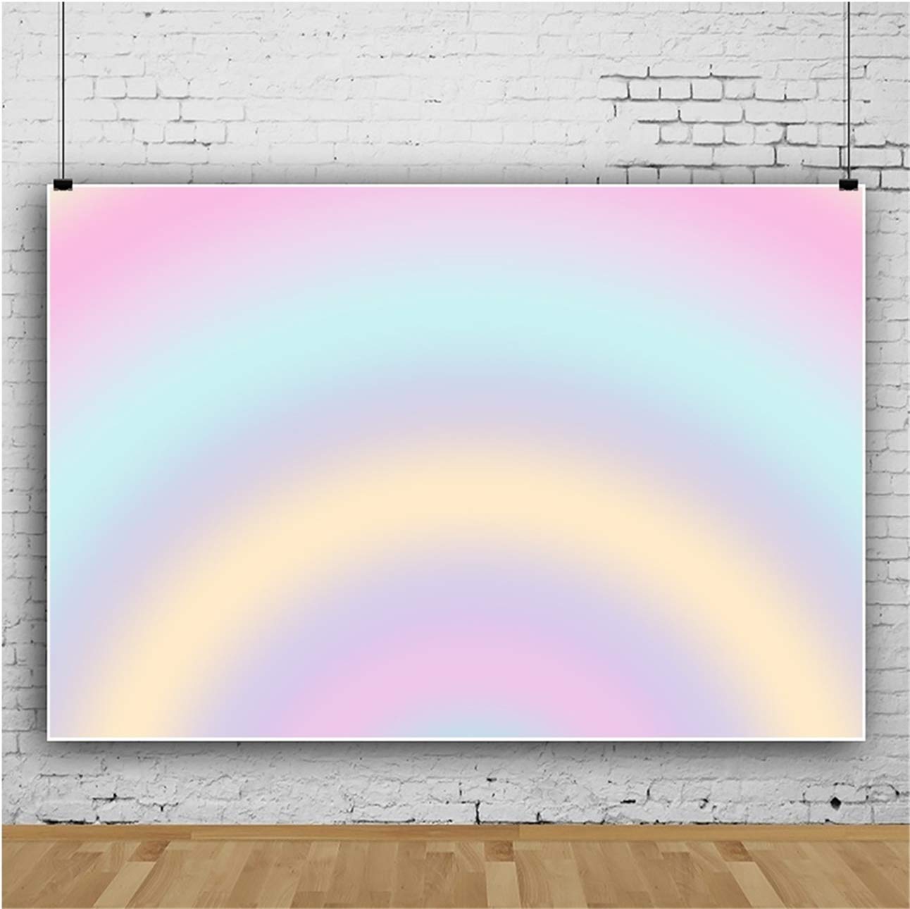 Yeele 10x7ft Pastel Rainbow Color Backdrop Kids Birthday Party ...