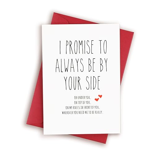 HEALSLA Funny Inappropriate Anniversary Card for Him, Dirty Naughty ...