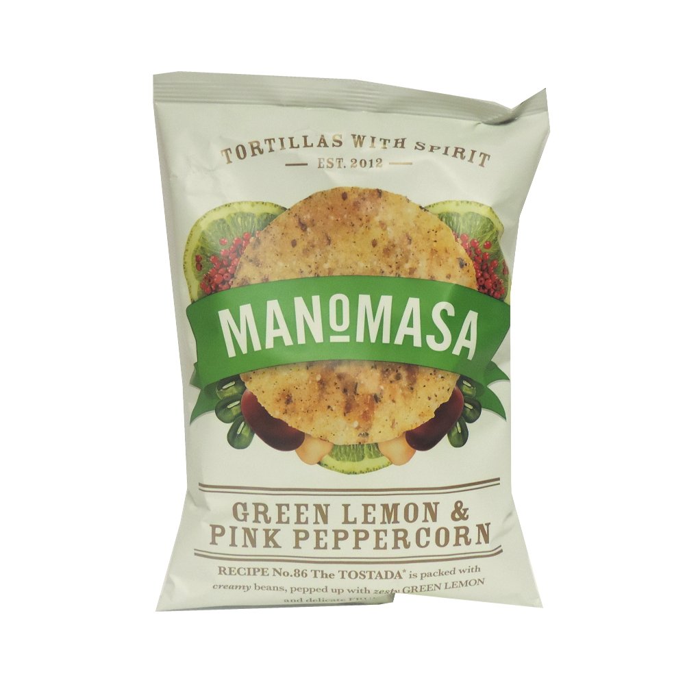 Manomasa - Tortilla Chips - Green Lemon & Pink Peppercorn - 160g ...