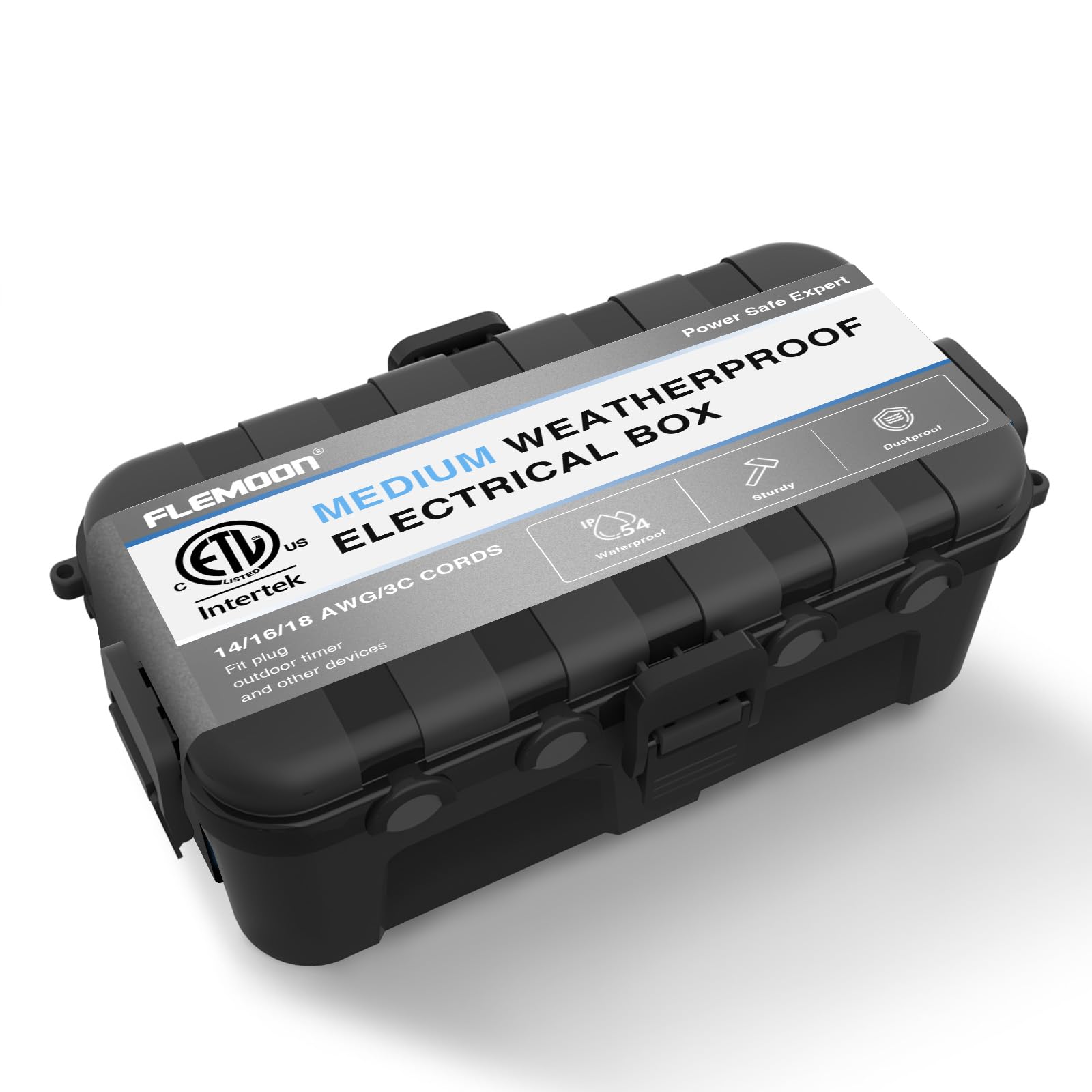Flemoon Medium Outdoor Electrical Box (11.5x5.2x4 inch), IP54 ...