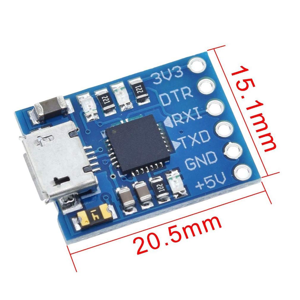 Mua Hailege 2pcs CP2102 Micro USB to UART TTL Convert Module 6-Pin ...