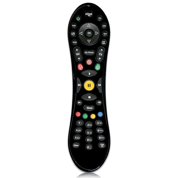 Virgin Media TiVo TV Remote Controller Vinyl Skin Sticker (Black ...