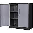 Amazon.com: AFAIF Metal Storage Cabinets with Locking Doors & 2 ...