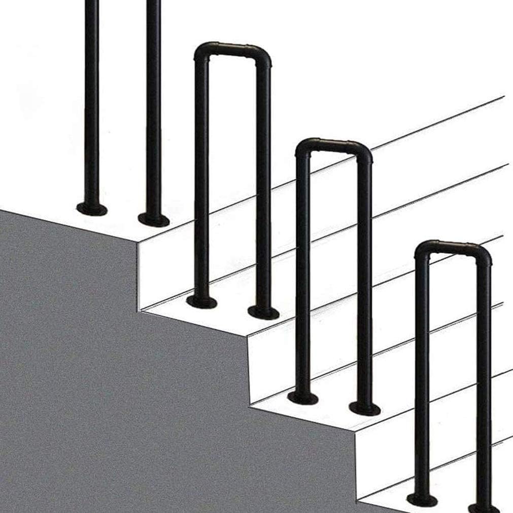 Amazon.com: ZYANZ Handrails for Outdoor Steps, U-Shaped Wrought Iron ...
