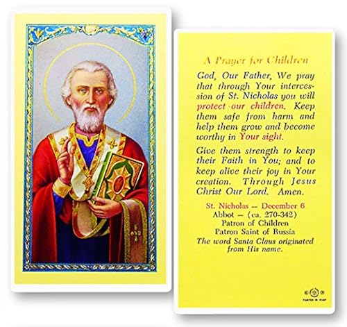 Blessed by Pope Francis Saint Nicholas of Bari Prayer for The Children ...