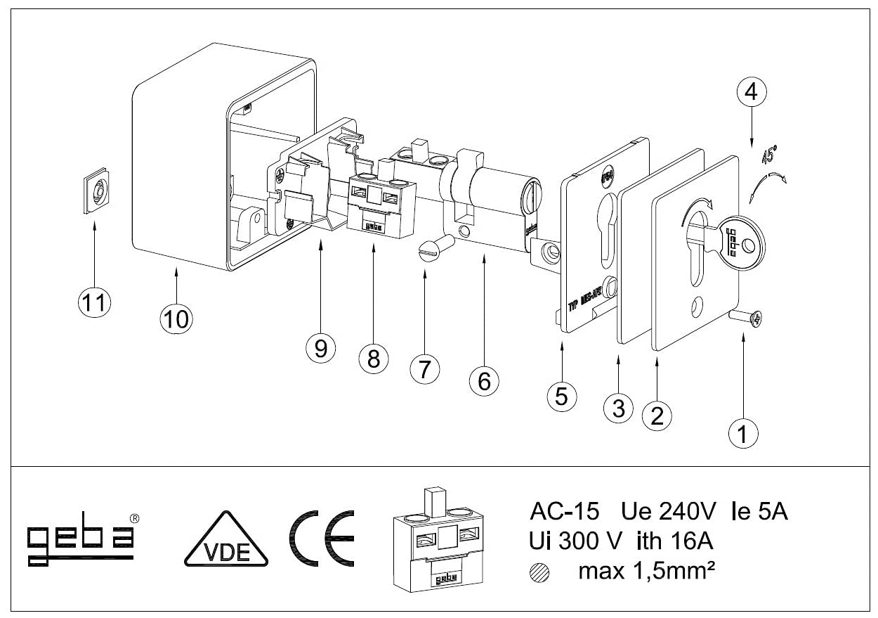 Mua Key Button Surface-Mounted geba Double-Sided Touch Button MSC-APZ 1 ...