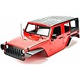 Amazon.com: 1/10 Jeep Wrangler Body Shell,313mm Wheelbase,4-Door Hardshell kit for RC Crawler ...