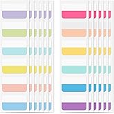 Amazon.com : 240 Pcs 1Inch Sticky Index Tabs, Repositionable Colored Book Sticky Tabs Page Tabs ...