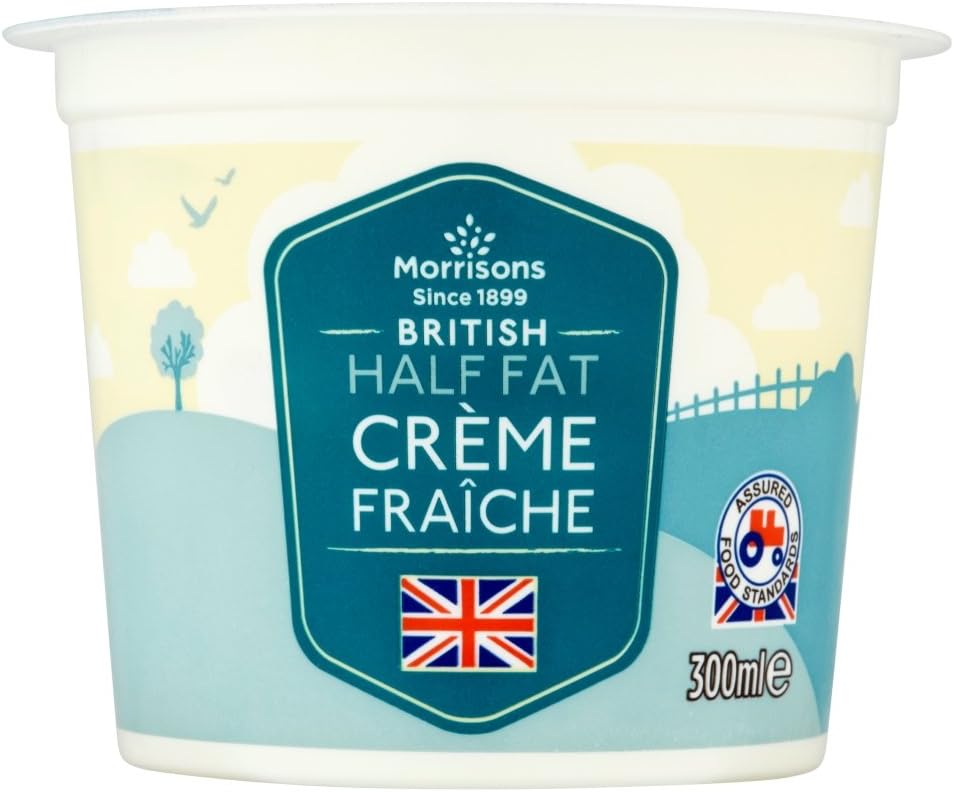 Morrisons 50% Less Fat Creme Frache, 300ml: Amazon.co.uk: Grocery