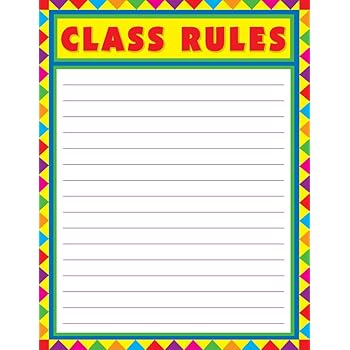 Amazon.com : Creative Teaching Press Poppin' Patterns Class Rules ...