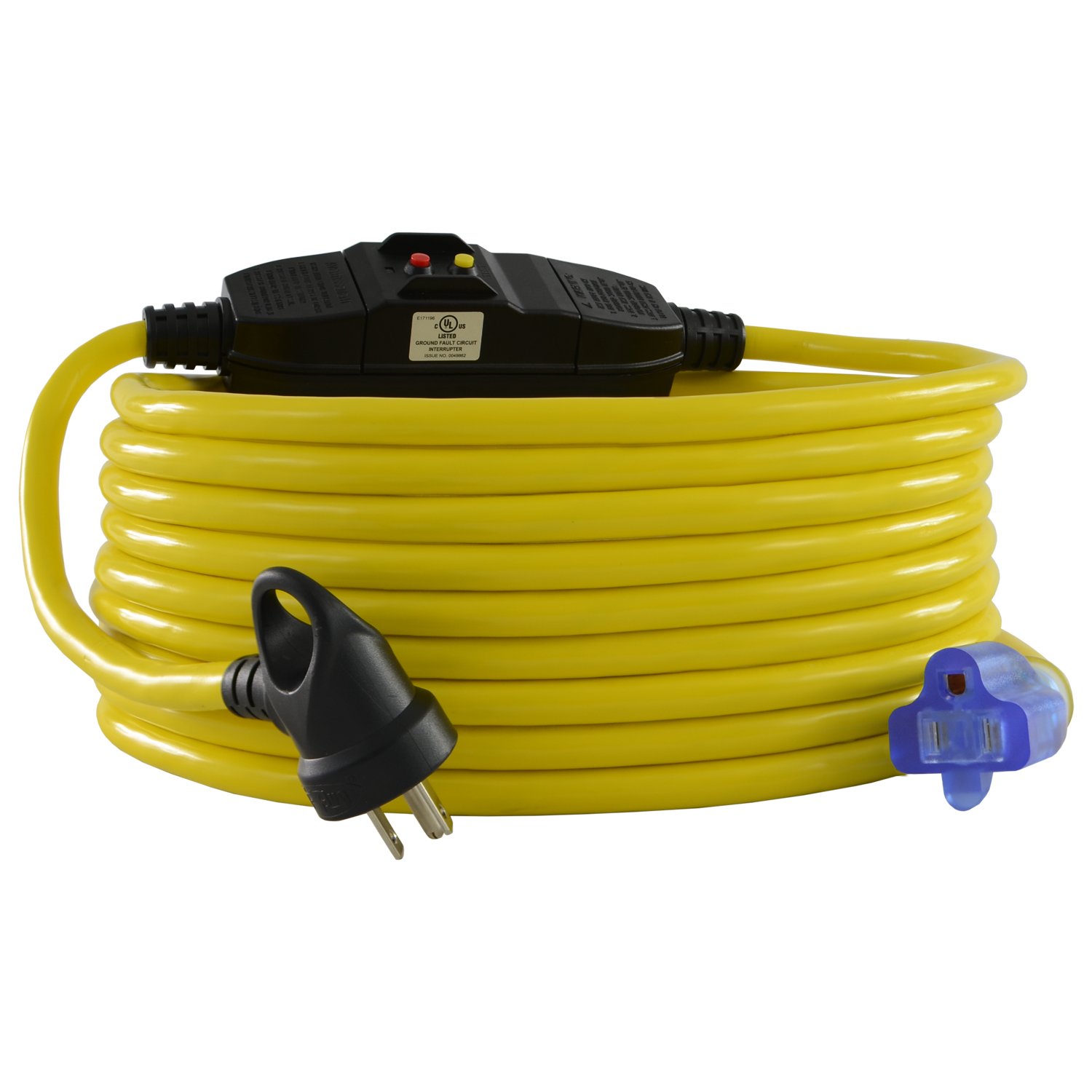 Conntek 20251-100-IG GFCI Extension Cord, 100-Feet, Yellow on Galleon ...