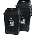 Amazon.com: Ggbin 4 Packs Large Garbage Bin with Swing Lid, 18 Gallon ...