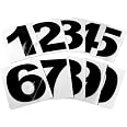 Amazon.com: Black Vinyl Numbers 6 Inch, 0-9 | Weatherproof Mailbox ...