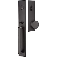 Emtek Contemporary Tubular Entry Set: Lausanne Style with Round KNOB on ...