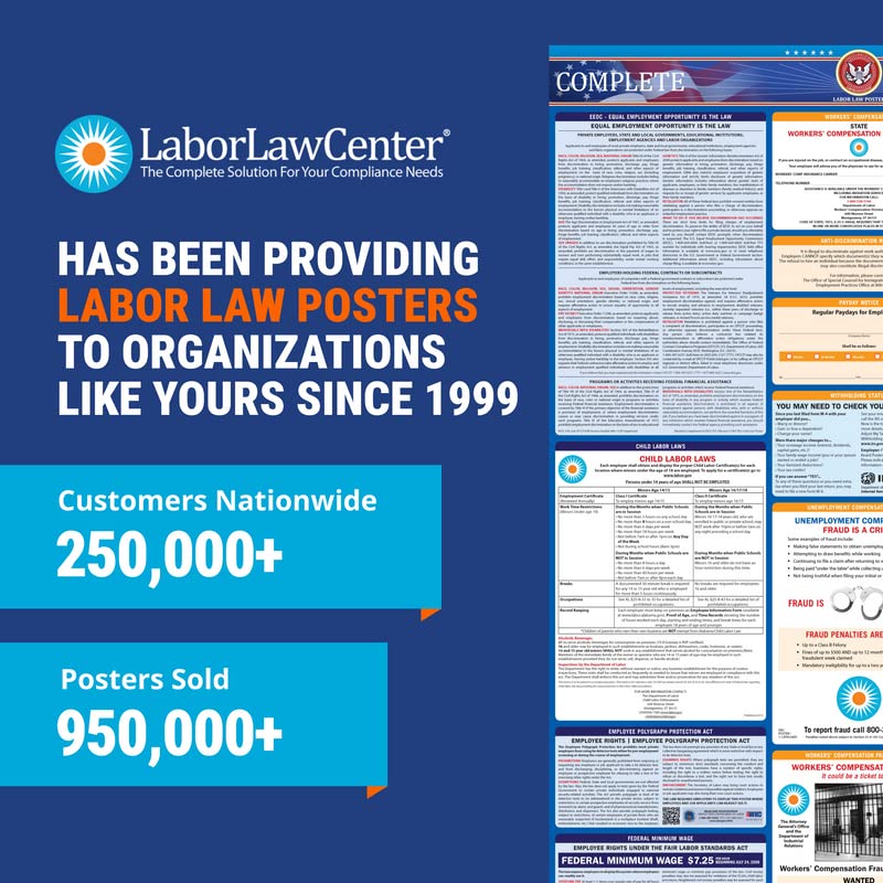 2024 Latest California Labor Law Poster - State, Federal, OSHA ...