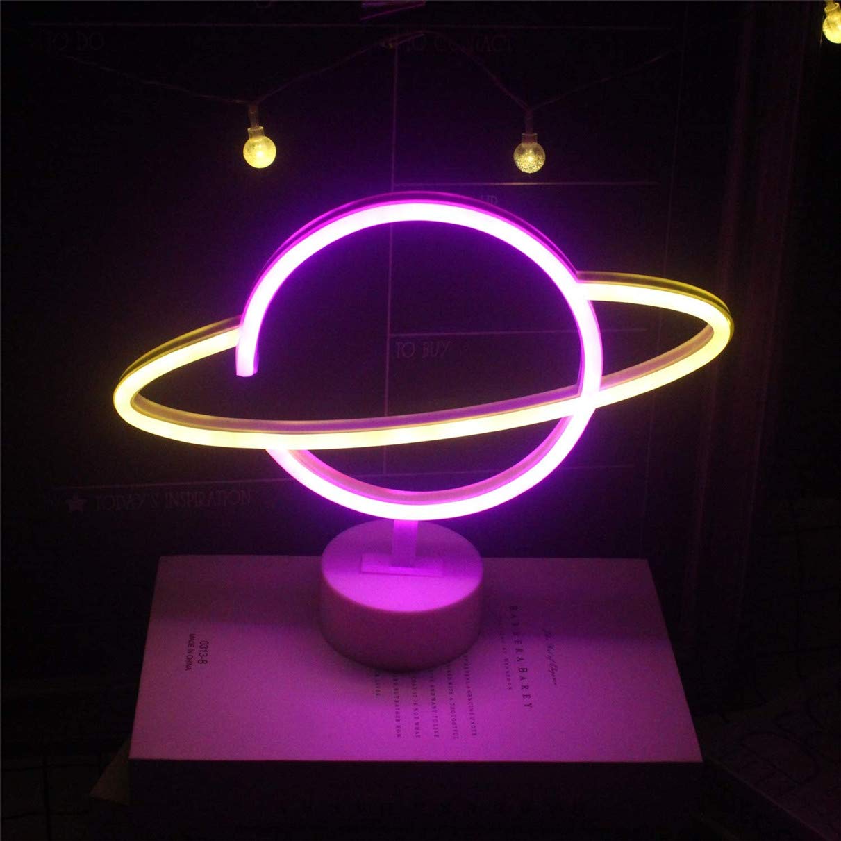 Led Planet Neon Signs, Battery or USB Operated, Planet Neon Sign with ...