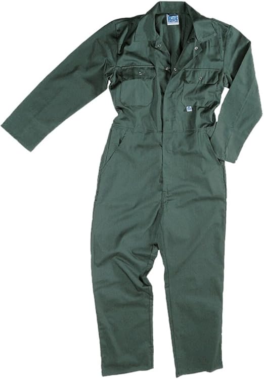 Men's Workwear Safety Work Blue Castle Stud Front Boiler Suit Coverall ...
