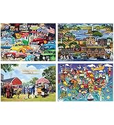 Amazon.com: Crown Point Graphics The Great Race - 1000 Piece Jigsaw ...