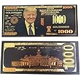 Amazon.com: 5pc Black Gold Trump Dollar Bills, $1000 President Donald ...
