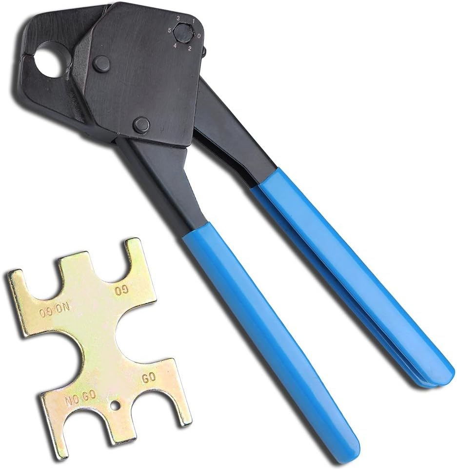 3/4" Pex Crimping Crimper Copper Ring with Go/no Go Gauge Plumbing ...