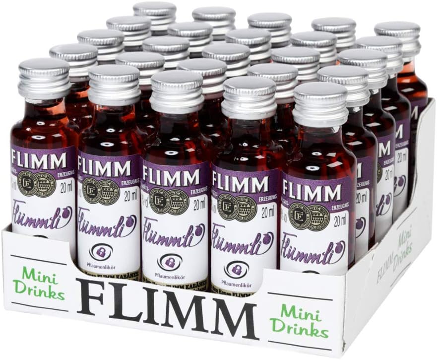 FLIMM Flümmli 20ml Miniflaschen im 25er Tray: Amazon.de: Bier, Wein ...