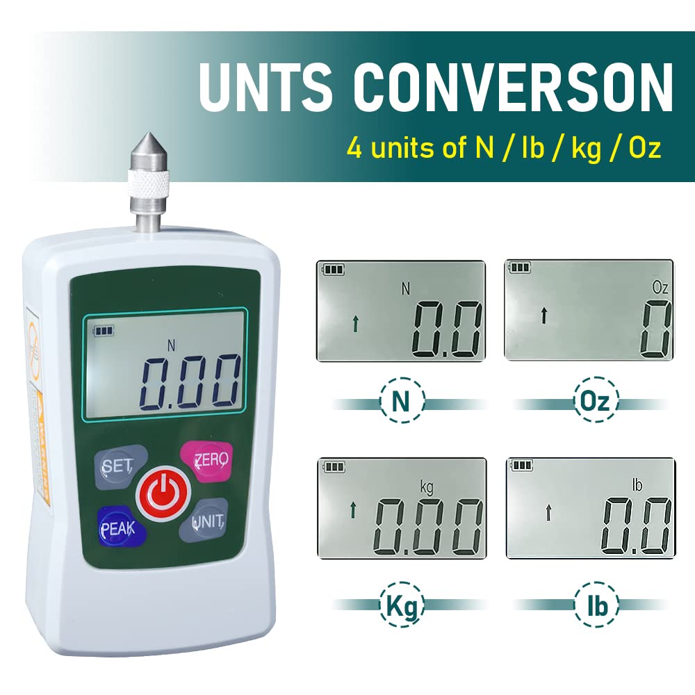 Mua 500N Digital Force Gauge Push Pull Gauge Portable Force Meter with ...