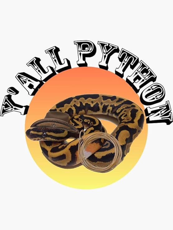 Amazon.com: Y'all Python Sticker - Sticker Graphic -Stickers for ...