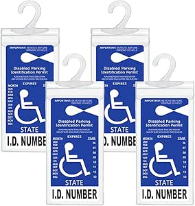 Amazon.com: Handicapped Parking Placard Holder - Disabled Placard ...