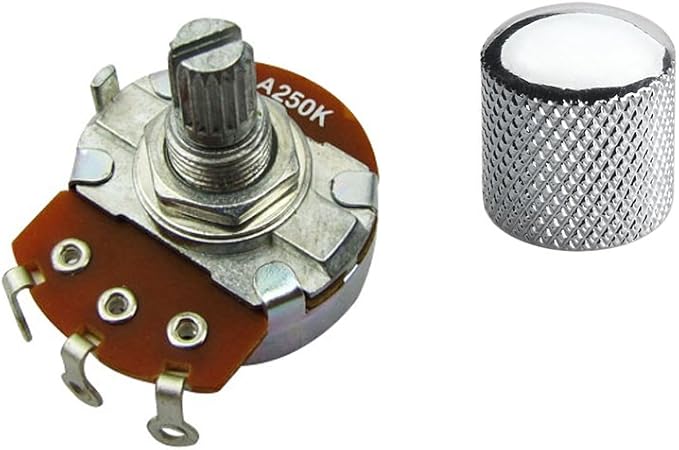 Amazon.com: Guitar Potentiometer Pot And Knob A or B Full Size Alpha ...