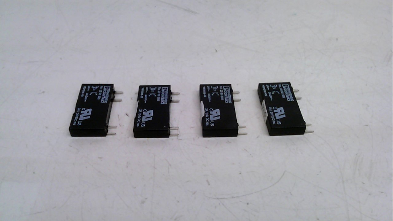 Phoenix Contact 29 66 595 - Pack of 4 - Relay, 24V, 3A/24V, 2A/24Vdc ...