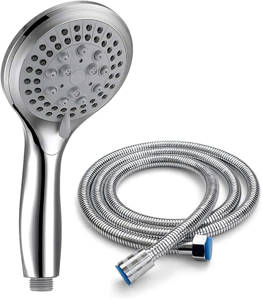 Duschkopf, VEHHE Handbrause mit 1,5m Edelstahl Schlauch Wassersparend Hochdruck Brausekopf ...