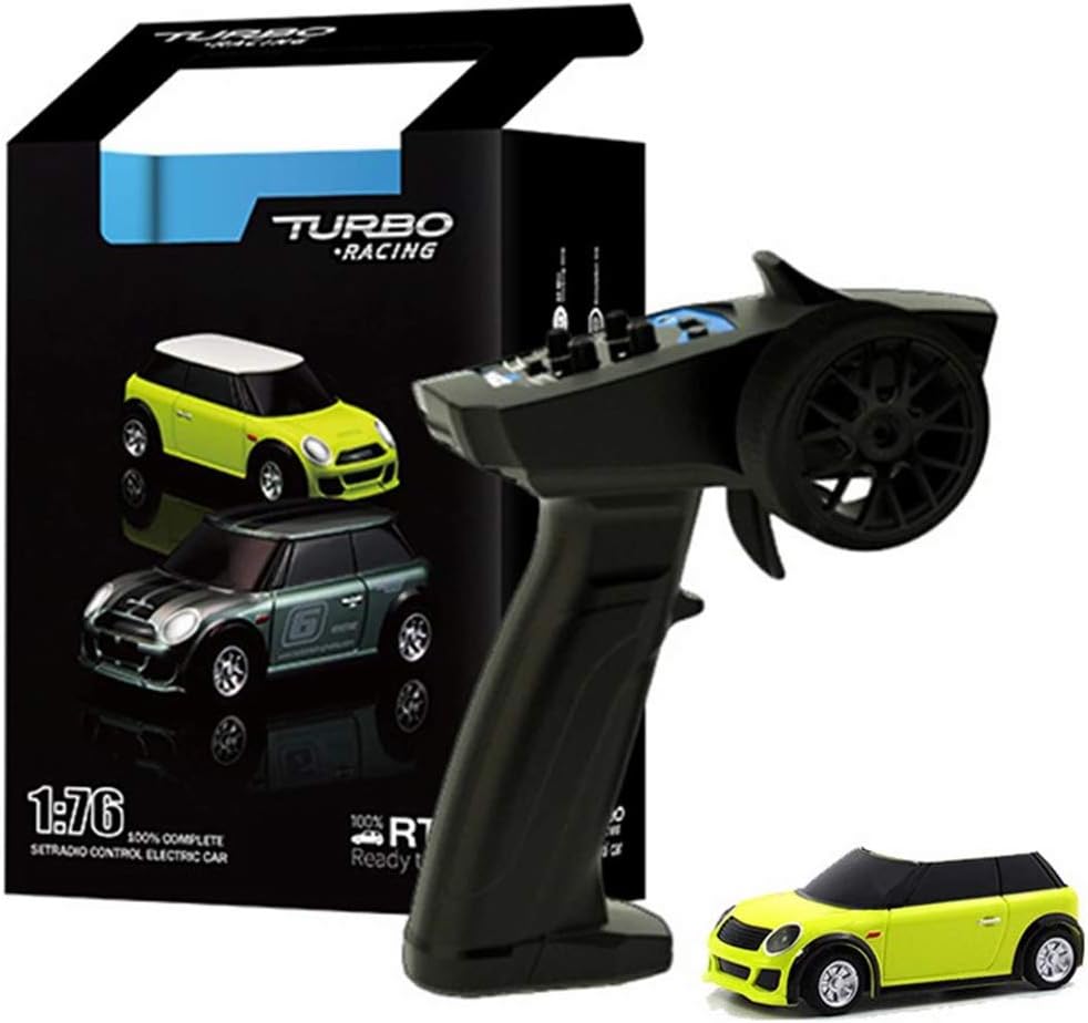 Amazon.com: Yamix Turbo Racing 1:76 Full-Scale Super Mini RC Car, 2 ...