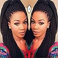 Amazon.com : Geyashi Hair 22 Inch 6 Packs/Lot 1B Black Color 30 Strands/Pack 2S Senegalese Twist ...