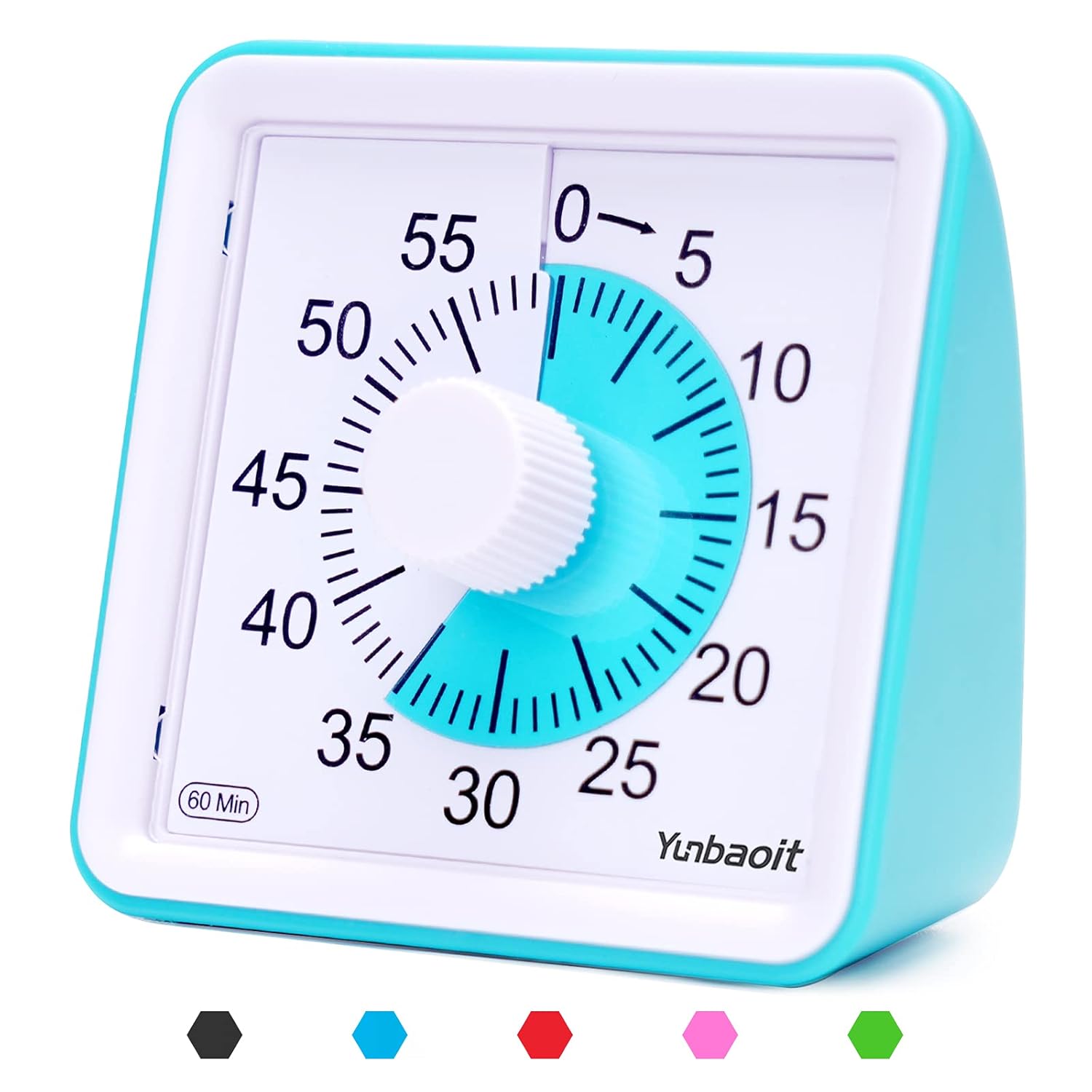 Buy Yunbaoit Visual Analog Timer,Countdown Clock,No Loud Ticking,Time ...