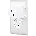 Cordinate Grounded Outlet On/Off Power Switch, 3 Prong, Plug in Adapter ...