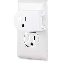 Cordinate Grounded Outlet On/Off Power Switch, 3 Prong, Plug in Adapter ...