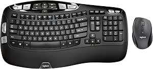 Amazon.com: Logitech MK570 Wireless Wave Keyboard and Mouse Combo ...