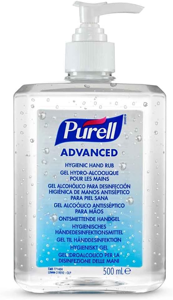 NRS Healthcare Purell Advanced Hygienic Hand Rub Pump Bottle, 500 ml ...