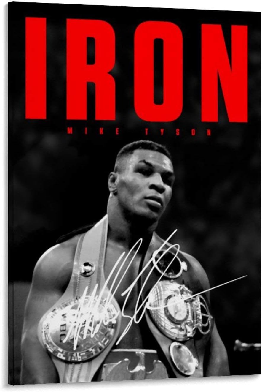 TINGTAI Boxing Legends Mike Tyson Pugilist Boxing Posters Art Print ...