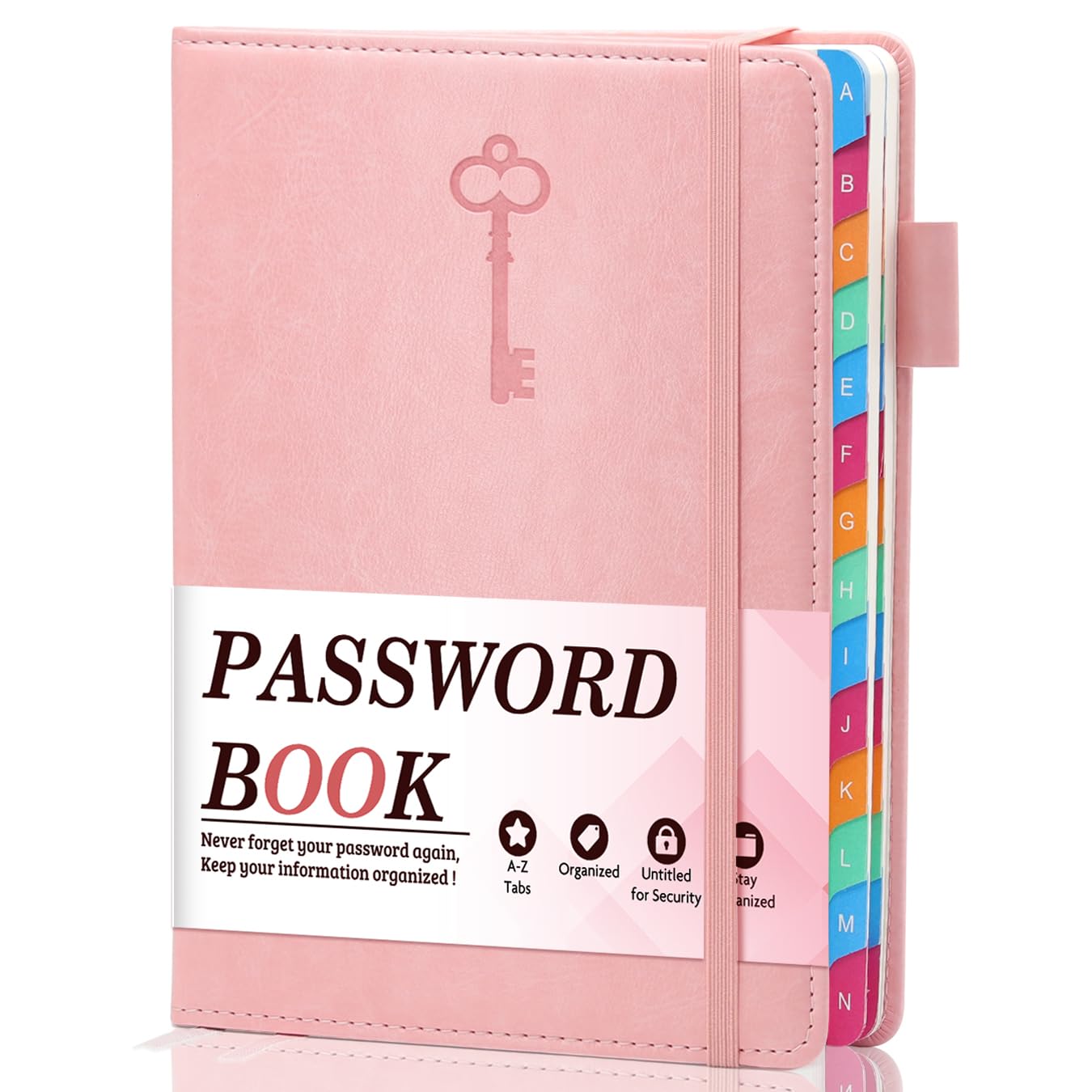 Password Keeper Book with Colorful Alphabetical Tabs, Hardcover Log ...