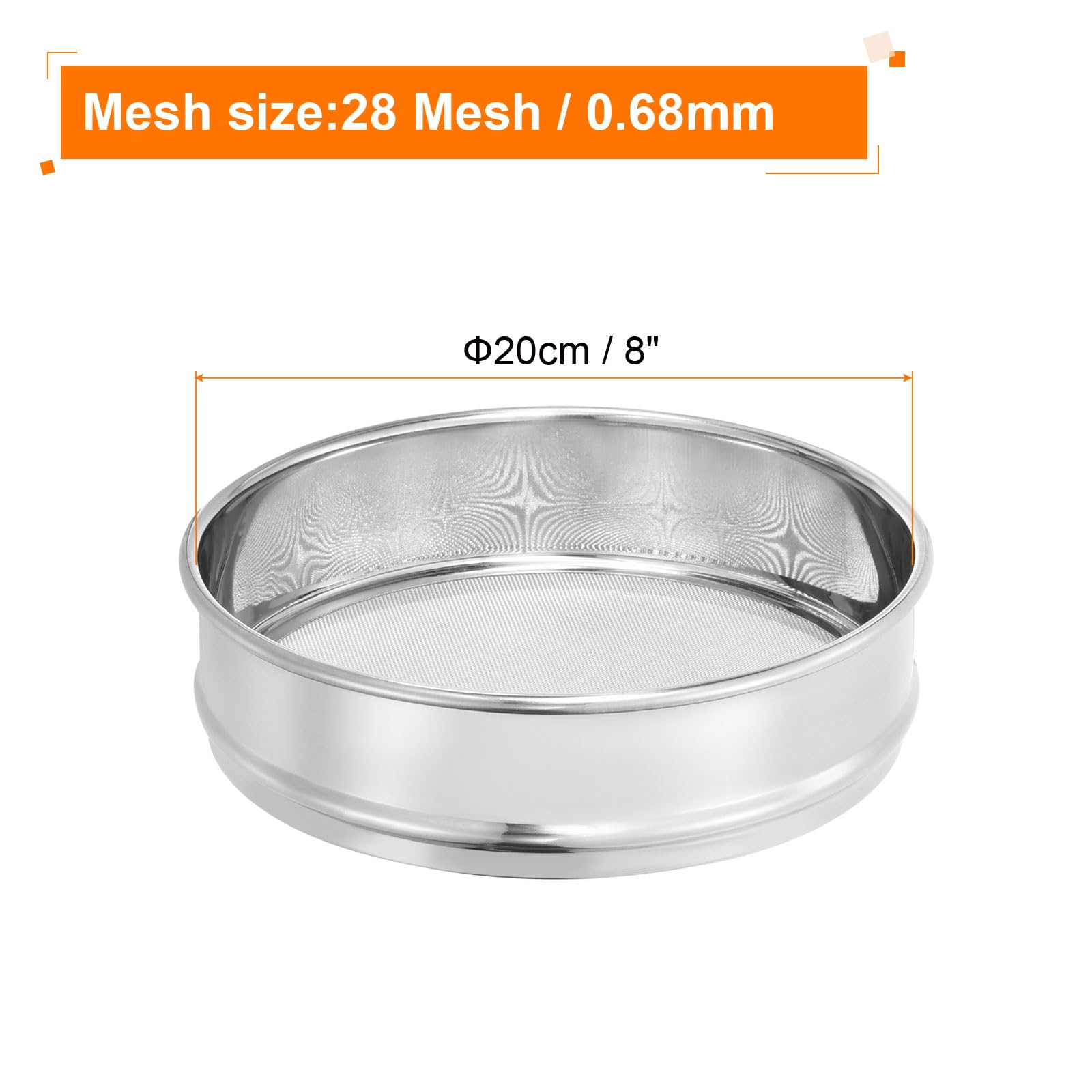 Mua PATIKIL 28 Mesh Lab Sieve, 8" Diameter Test Sieve 304 Stainless ...